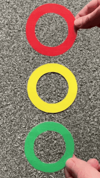 Three Rings Forced Perspective Illusion - Eyecon - Optical Illusions